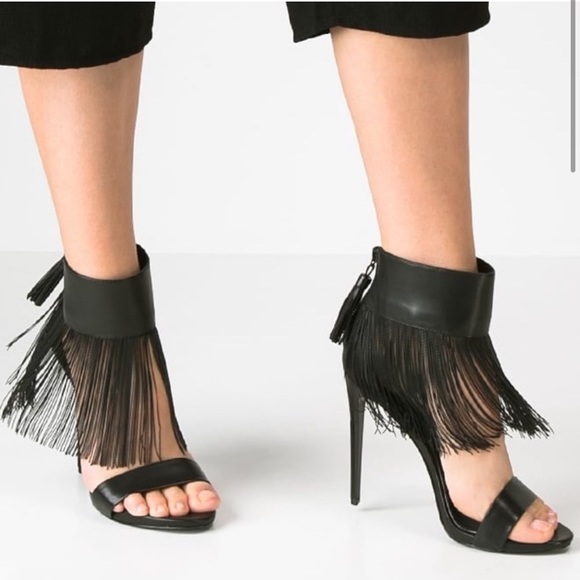 Rachel Zoe | Shoes | Hp New Rachel Zoe Vicki Fringe Mesh Stiletto Vamp ...